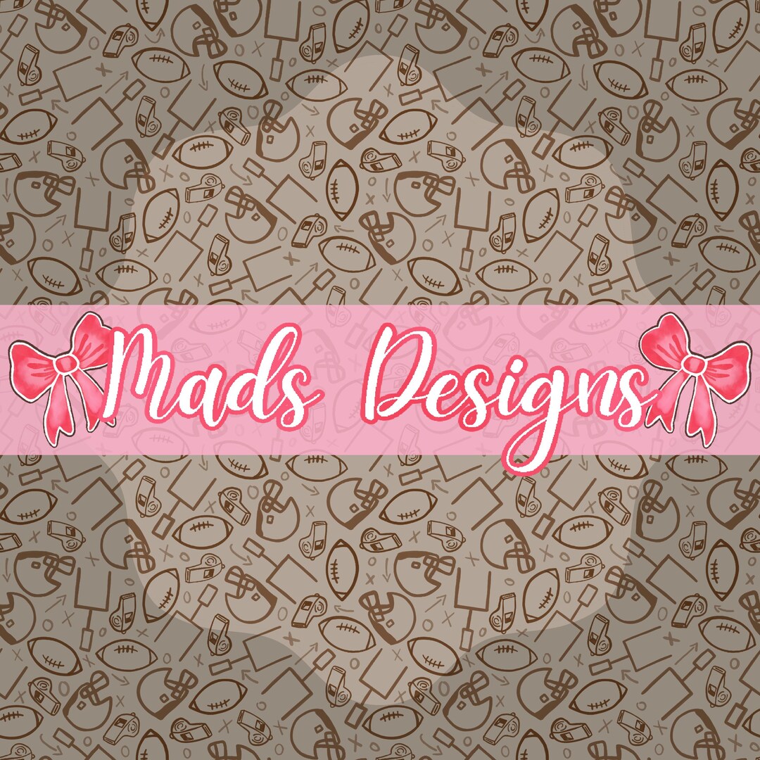 Sideline Sketch Seamless Pattern PNG for Fabric Football Helmet ...