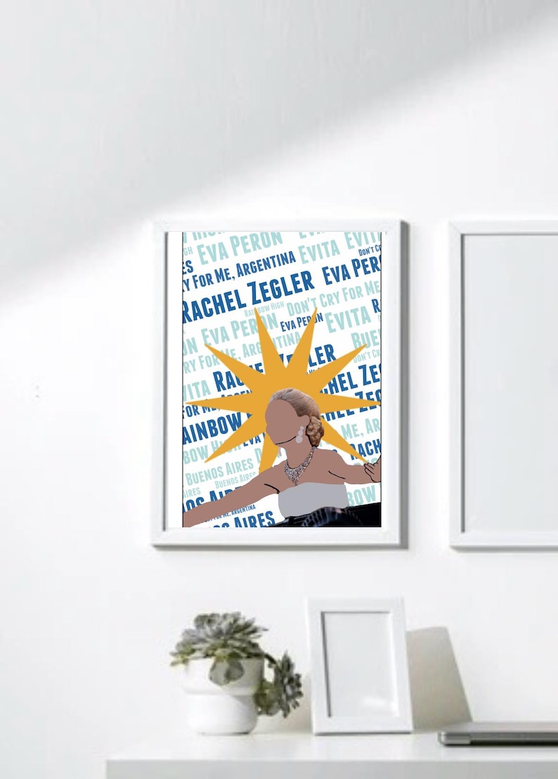 Evita the Musical - Rachel Zegler Eva Peron Word Art Digital Print - Etsy