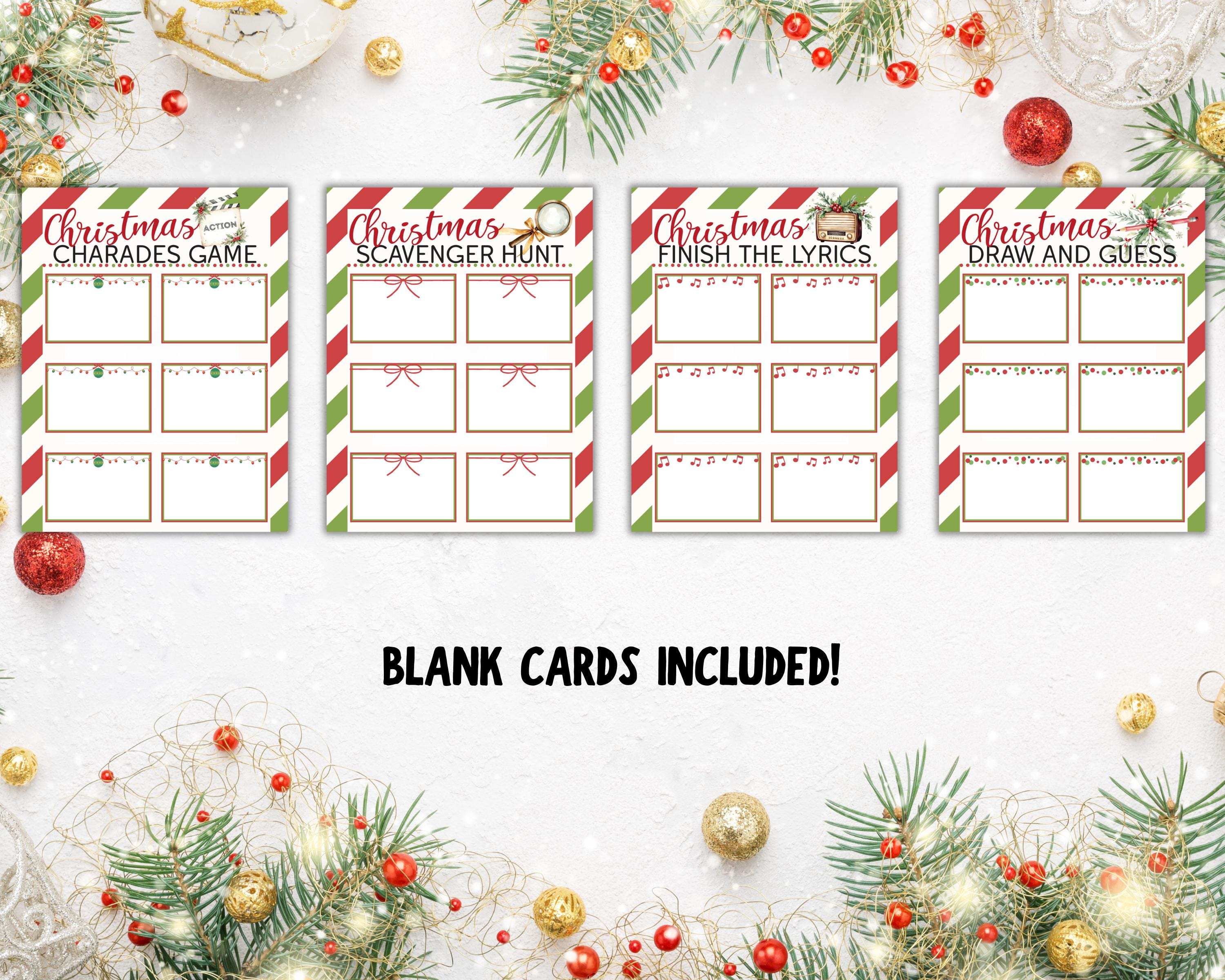 Christmas Party Games Bundle Printable | Holiday Game Night Pack ...