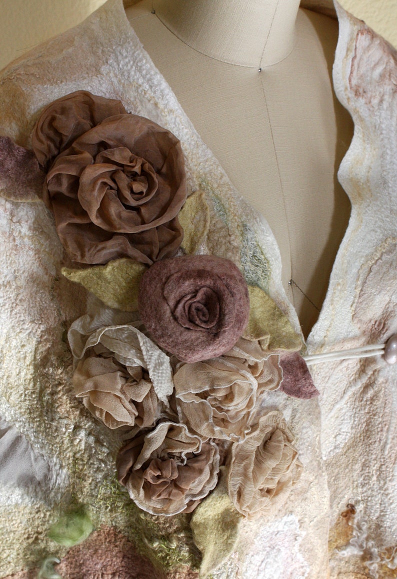 Nuno Felting TUTORIAL Felt Making Instructions Decorating Scarf Coat ...