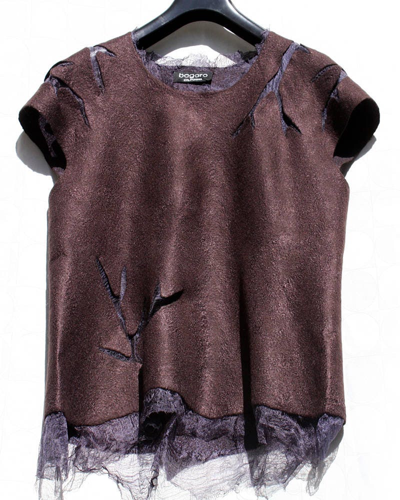 Nuno Felting TUTORIAL Light Felted Summer Sleeveless Top Pattern ...