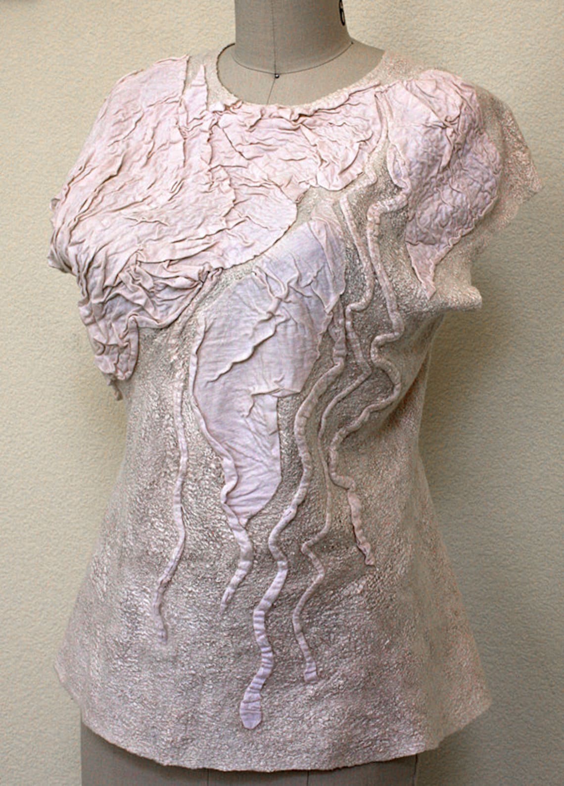 Nuno Felting TUTORIAL Light Felted Summer Sleeveless Top - Etsy