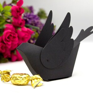 Bird Favor Box, Handcrafted Paper Dove Box, Unique Table Decor, Ring ...