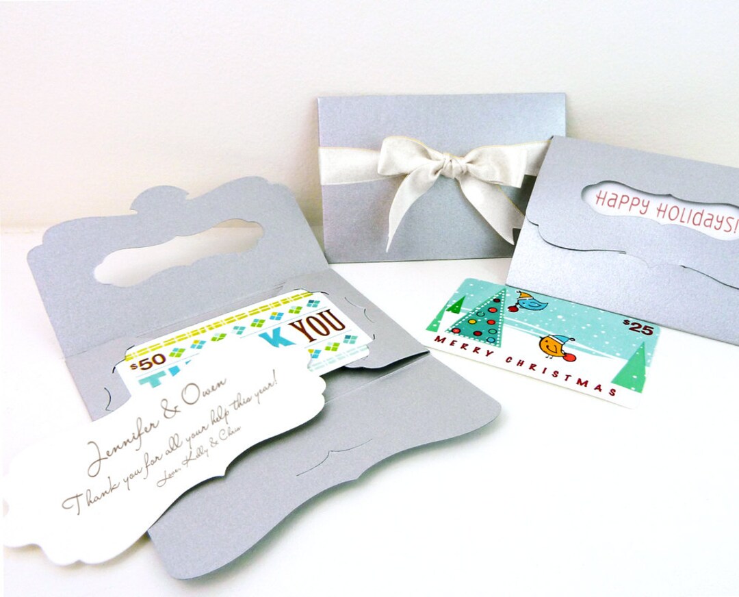 8 Gift Card Holders W/ Bracket Card Insert, 4.5" X 3", Gift Tags, Photo ...