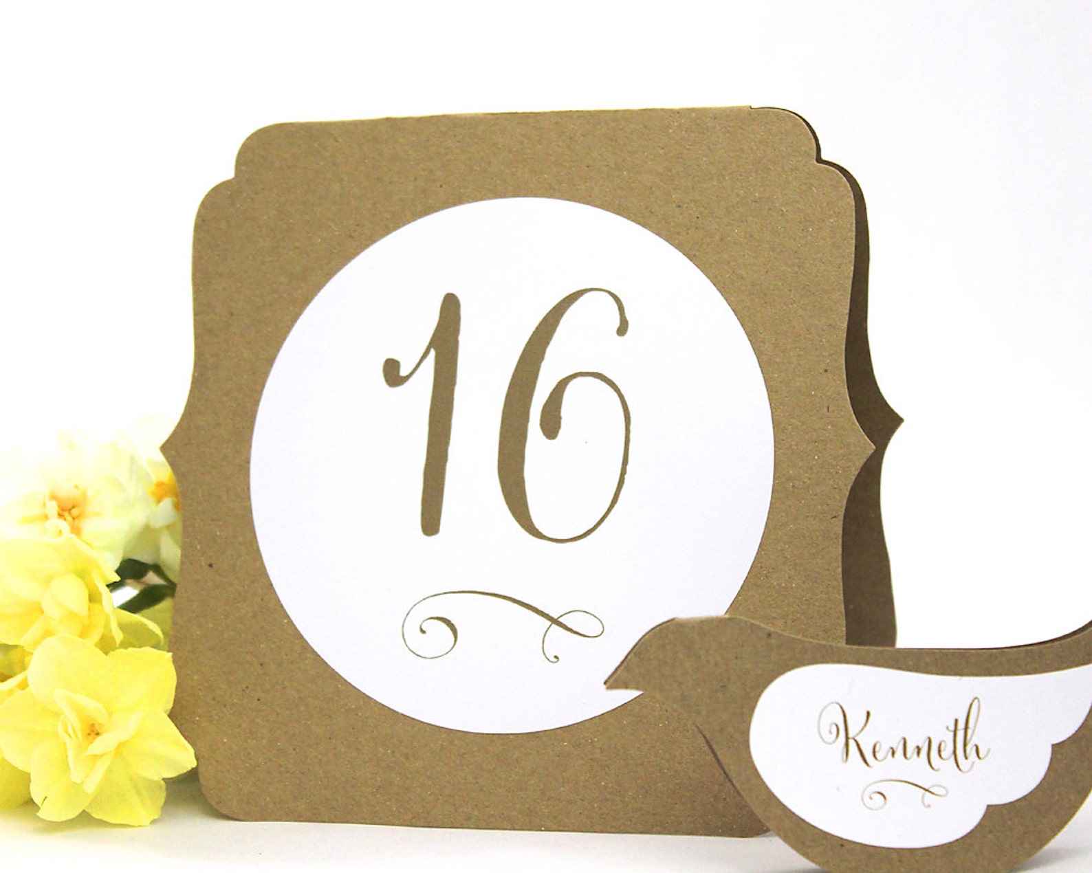 Table Number Tents Rustic Wedding Event Signs 2-sided - Etsy