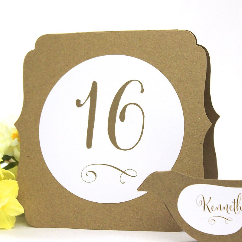 Table Number Tent - Etsy