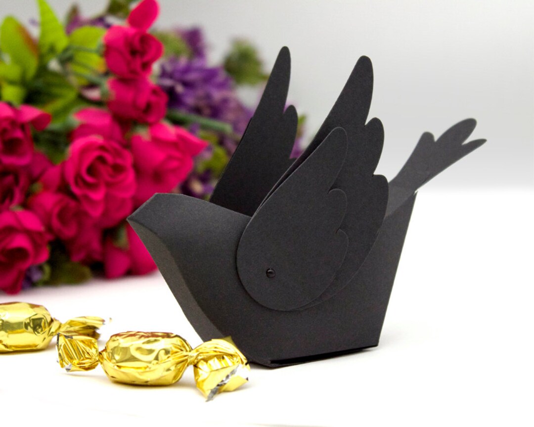 Bird Favor Box, Handcrafted Paper Dove Box, Unique Table Decor, Ring ...