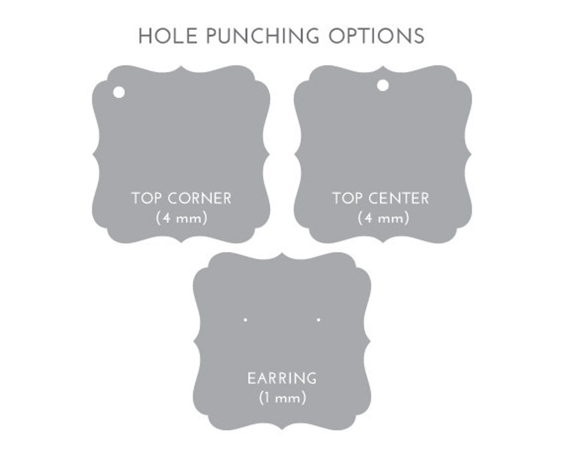 3 Square Bracket Note Cards 30 Blank Die-cut Note - Etsy