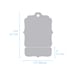 100 Perforated Hang Tags, Small Bracket Kraft Price Tags - Blank With ...