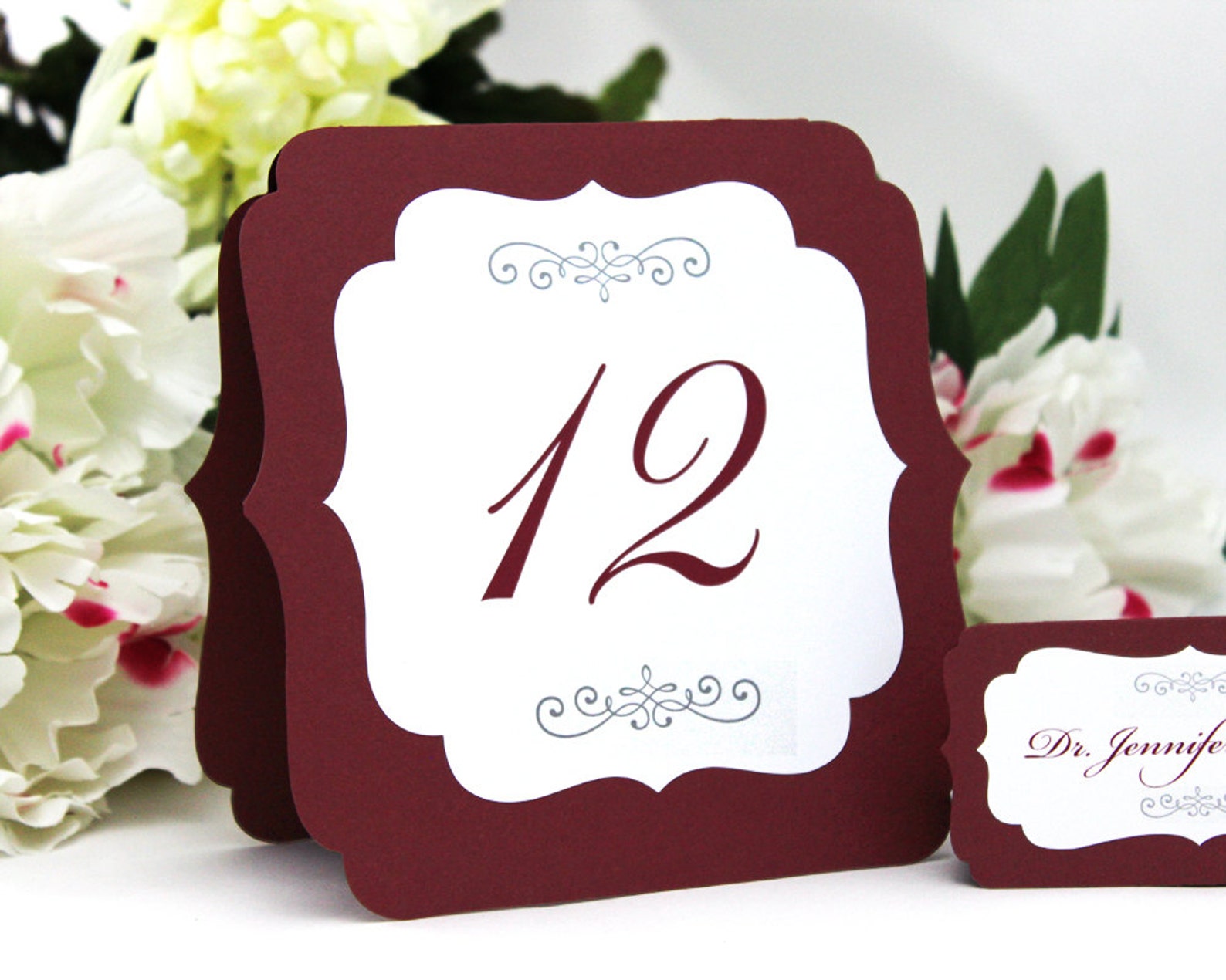 Large Table Number Tents Double-sided Layered Number Cards - Etsy