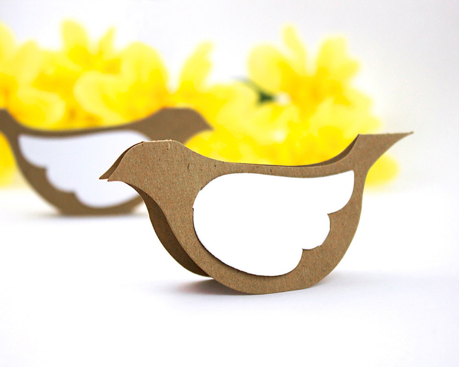 Bird Place Cards / Escort Cards Rustic Country Kraft Paper - Etsy