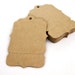 150 Large Perforated Hang Tags, Kraft 4 X 2.625 Blank Price Tags ...