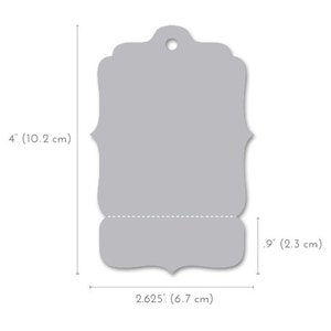 150 Large Perforated Hang Tags, Kraft 4" X 2.625" Blank Price Tags ...