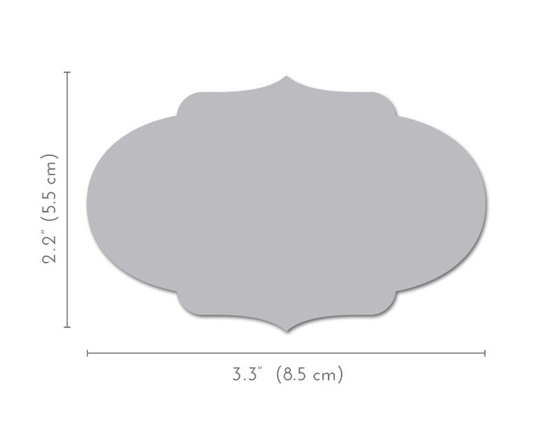 Oval Hang Tags Cards 30 Unique Deco Shape Large Gift - Etsy