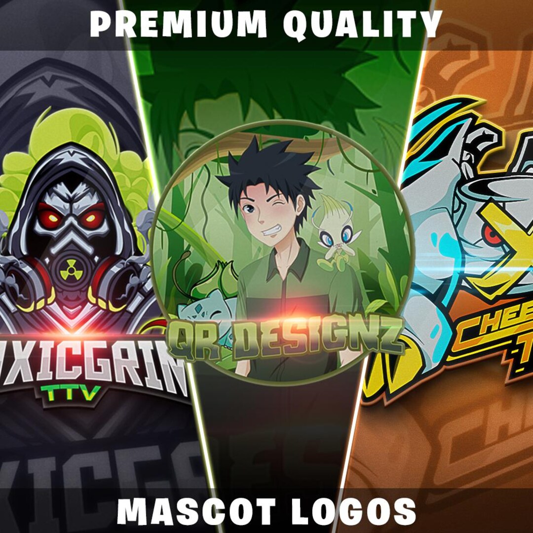 Custom Cool Pokémon Logo | Sports & Esports Mascot Design | Custom ...