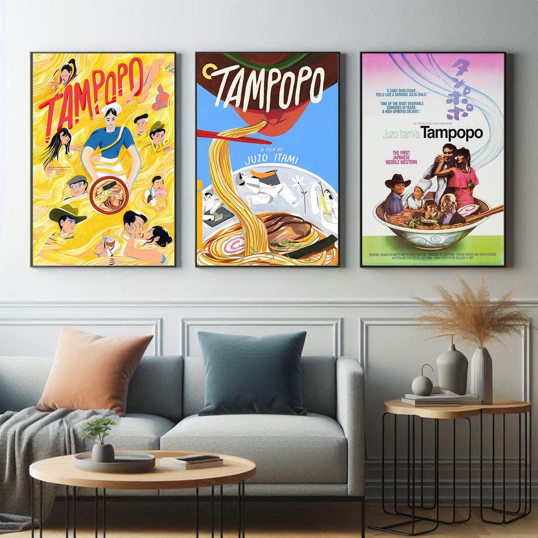 Tampopo Movie Poster, Retro Film Art, Gallery Wall Art, Canvas Prints ...