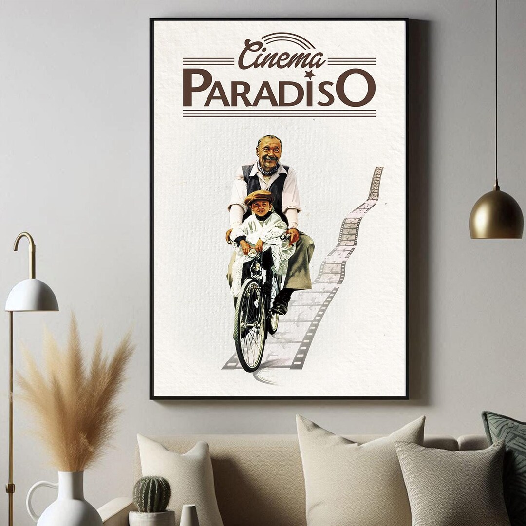 Cinema Paradiso Movie Poster, Retro Film Art, Gallery Wall Art, Canvas ...