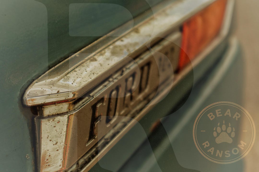 Rust & Glory – Vintage Ford Truck Emblem Close-up | Rustic Americana ...