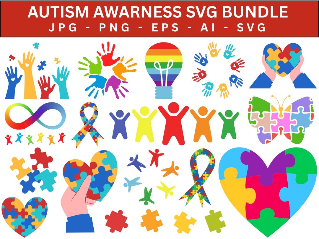 Austism Awareness Svg Bundle, Austism Awareness Png, Autism Mama Png ...
