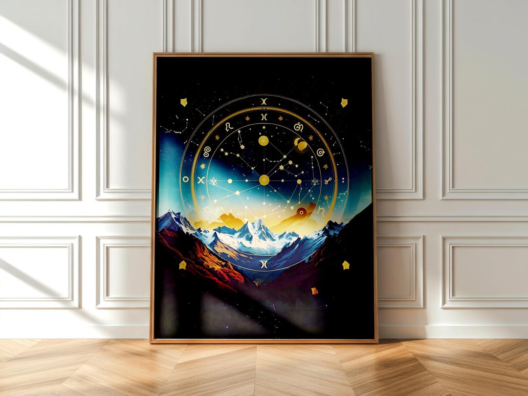 Zodiac Constellation Wall Art | Minimalist Astrology Print | Horoscope ...