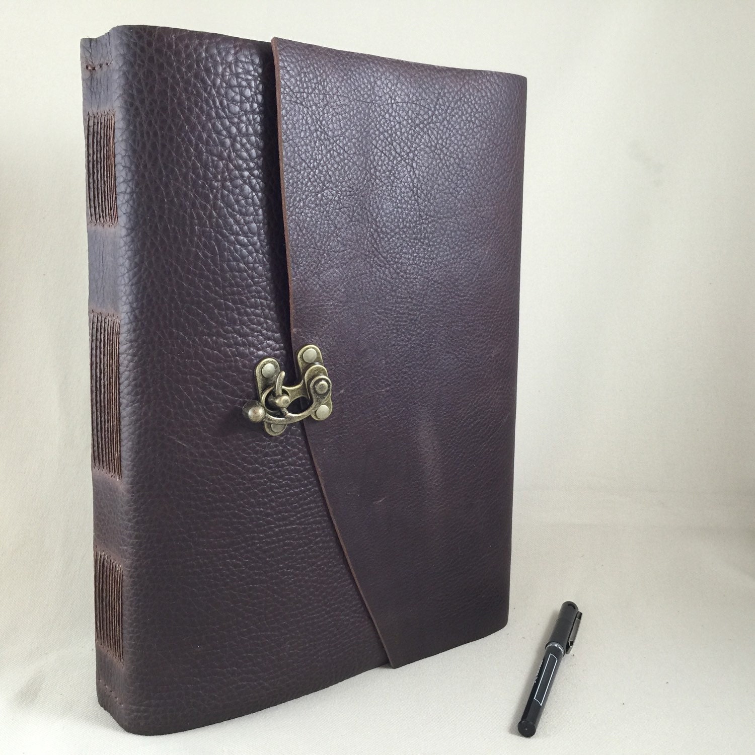 The Novelist Made to Order Extra Large Leather book with | Etsy