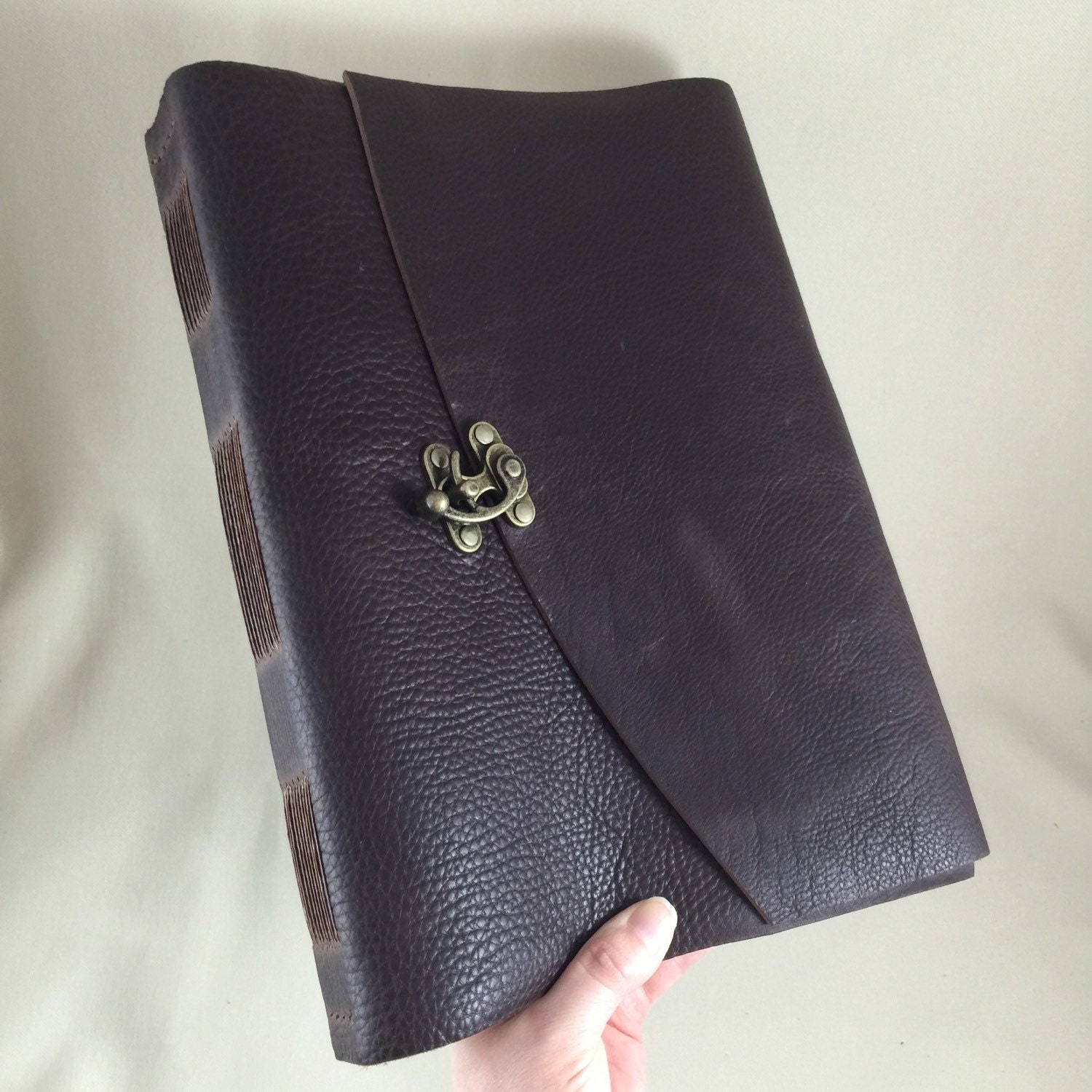 The Novelist Made to Order Extra Large Leather Book With | Etsy