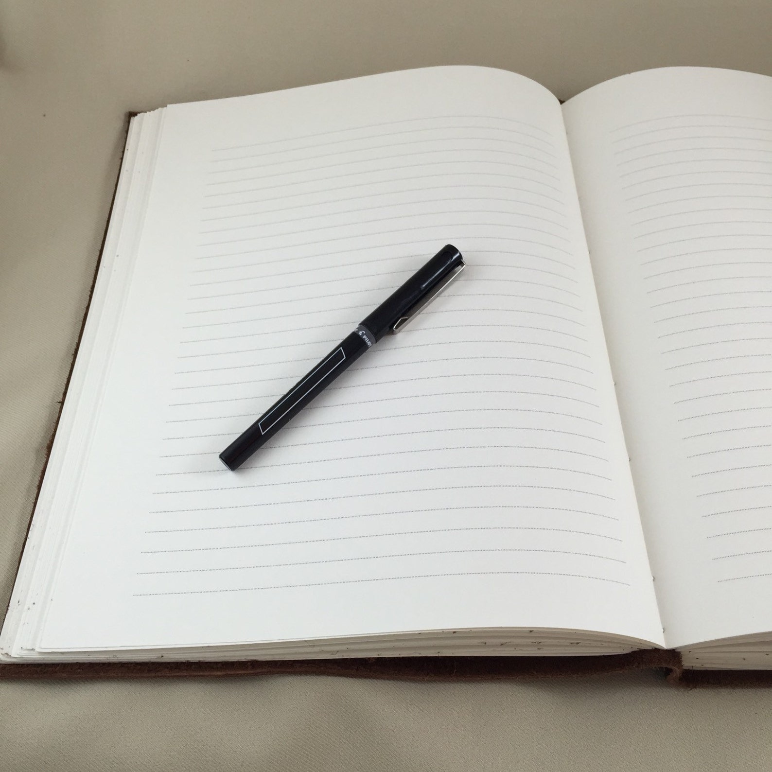 The Novelist Made to Order Extra Large Leather Book With | Etsy