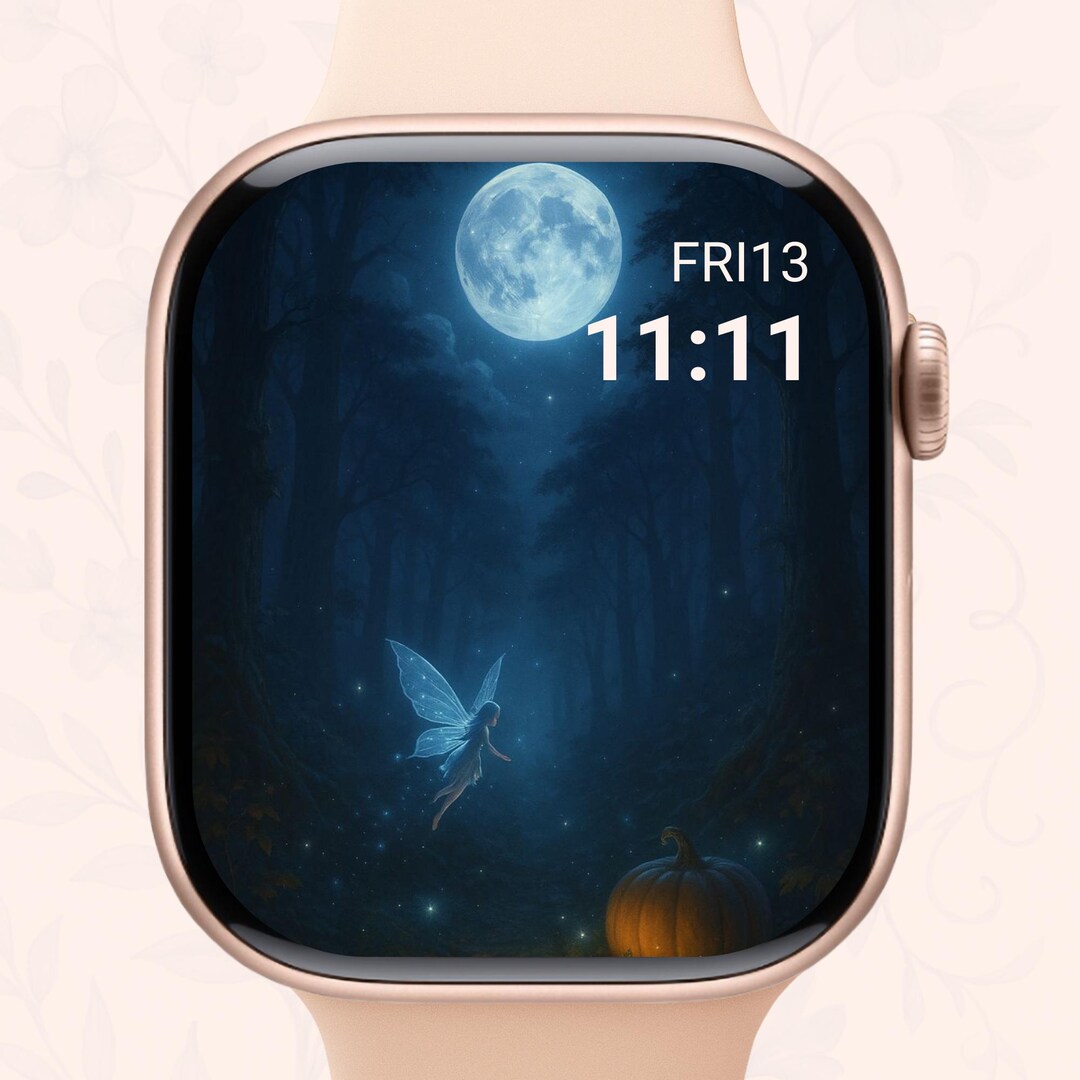 Moonlight Fairy Watch Face , Mystical Forest Apple Watch Wallpaper ...