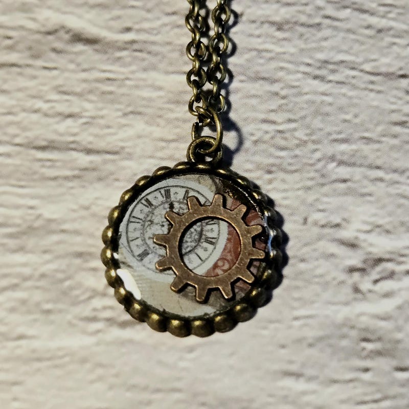 Clockwork Necklace - Etsy