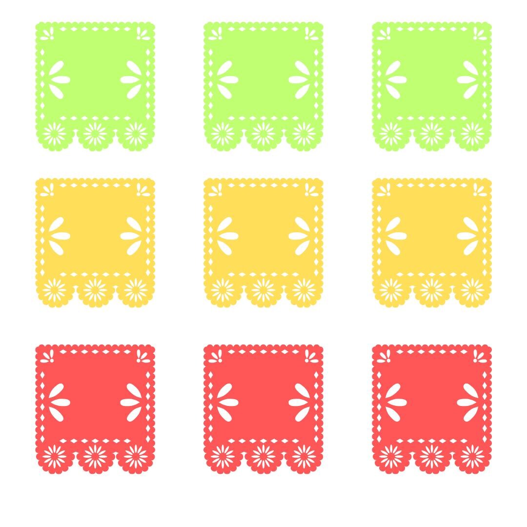 Fiesta Banner Cookie Transfer Template for Eddie or Edible Printer - Etsy