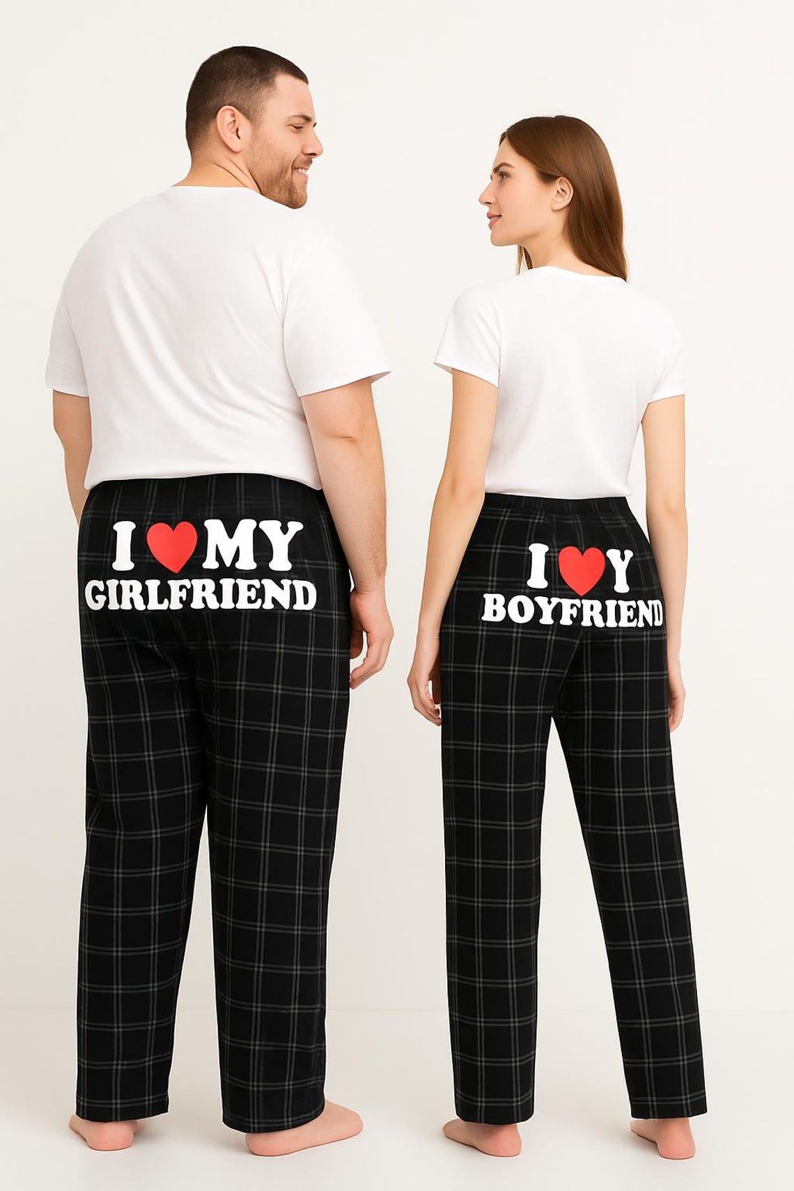 I Love My Matching Plaid Pajamas - Etsy
