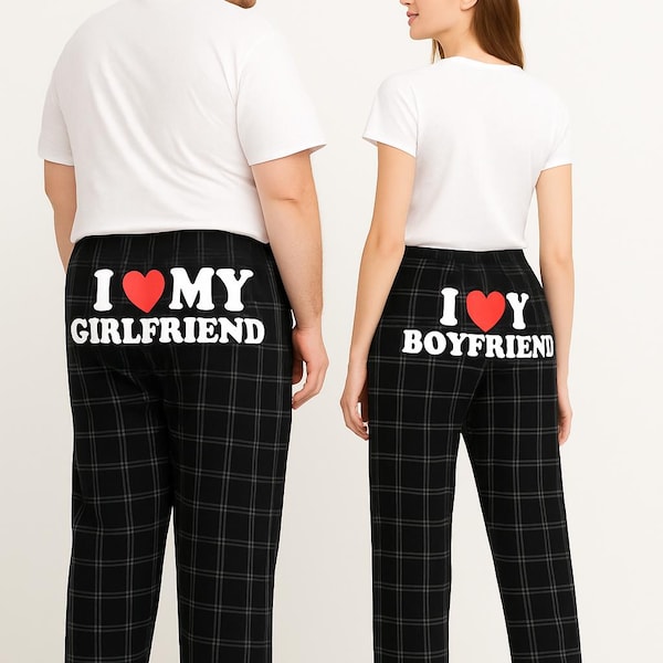 I Love My Boyfriend Pants - Etsy