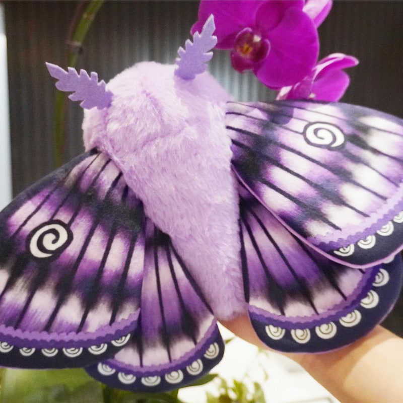 Moth Fluffy Plush - Etsy UK