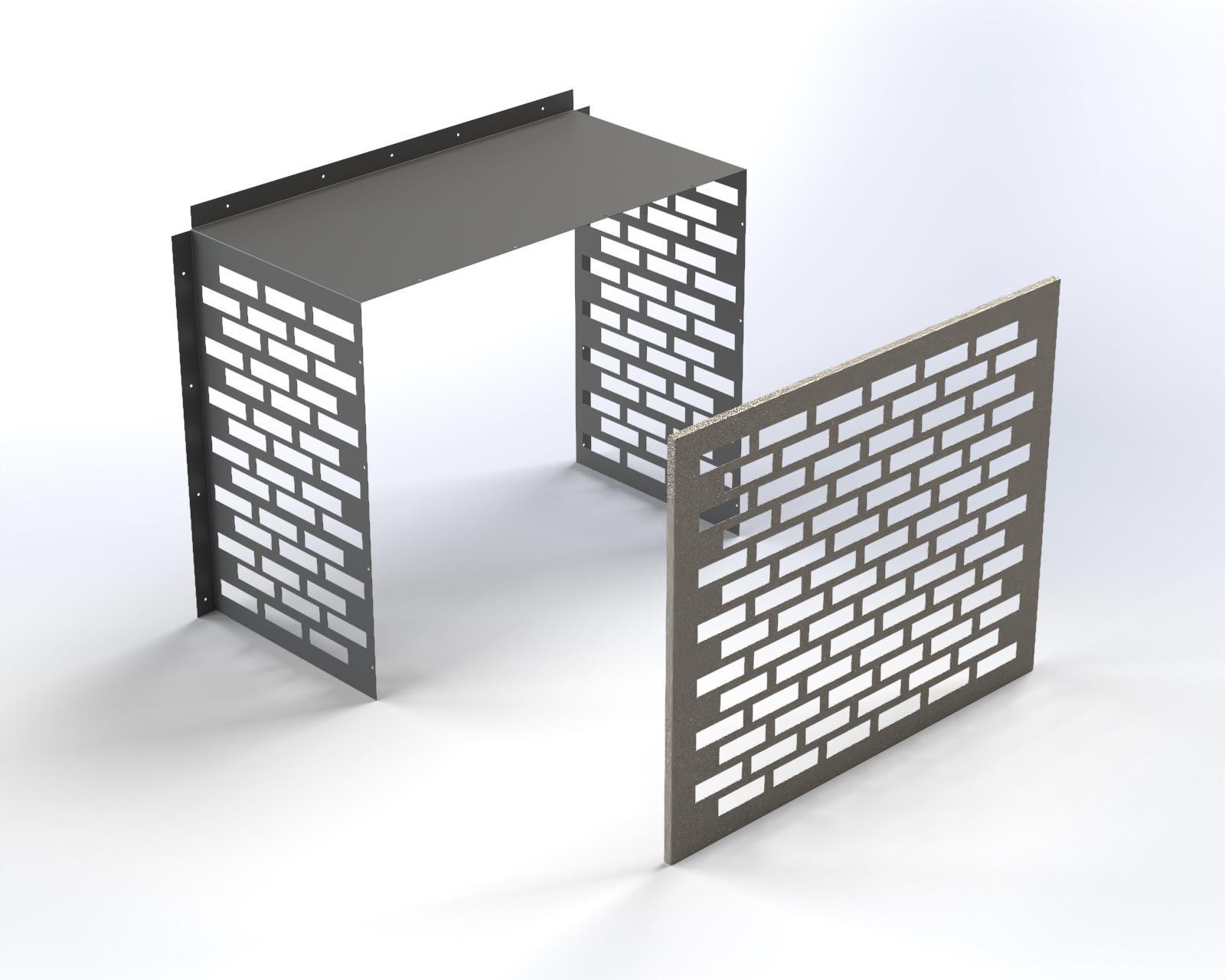 AC Cover 12000 BTU | Outdoor Metal Air Conditioner Enclosure | CNC ...