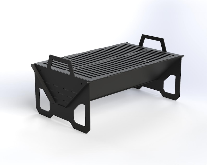 Outdoor Camping Grill Set – Portable BBQ, Raised Grill & Rocket Stove ...