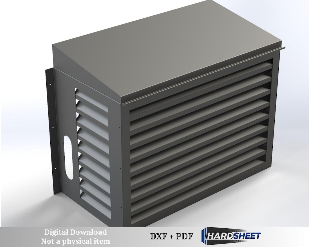 AC Cover 9000 BTU | Outdoor Metal Air Conditioner Enclosure | Cnc Laser ...