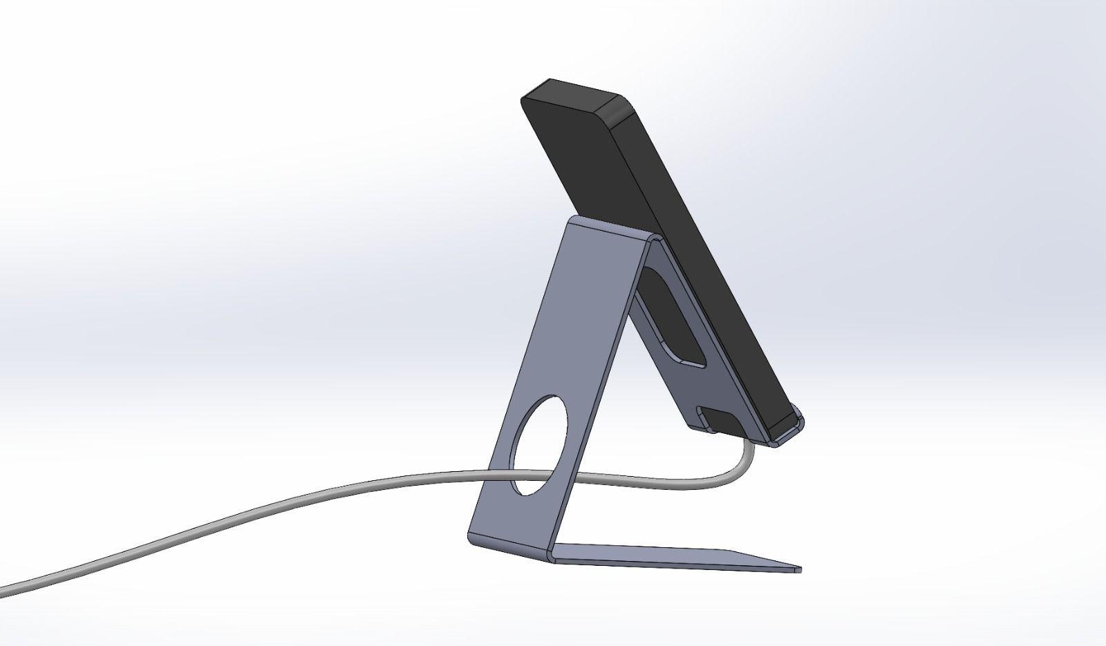 Industrial Phone Holder – CNC DXF Files for Plasma Cutting | Digital ...