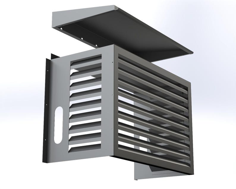 AC Cover 9000 BTU | Outdoor Metal Air Conditioner Enclosure | Cnc Laser ...