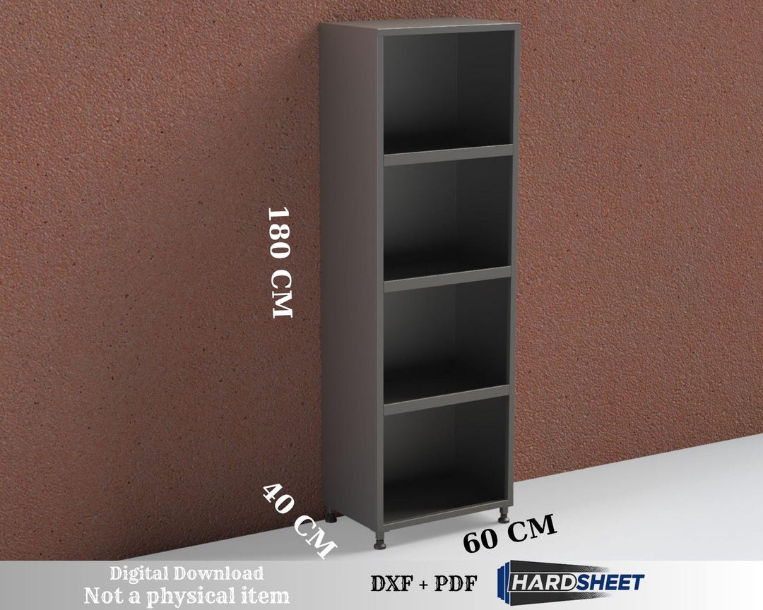 Compact Metal Storage Cabinet 40x60x180 Cm | Industrial Shelving Unit ...
