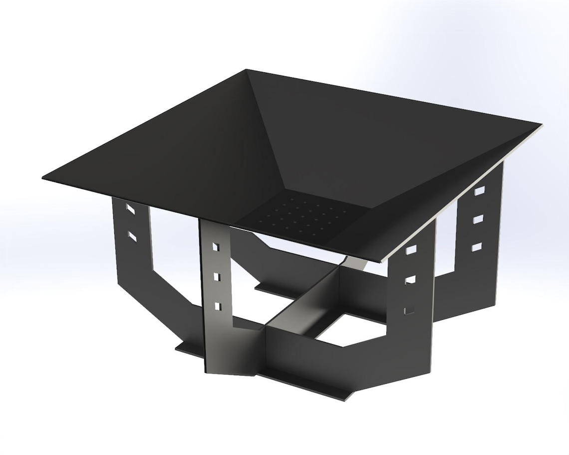 Fire Pit | Modern Metal Outdoor Heater | CNC DXF Files for Plasma ...
