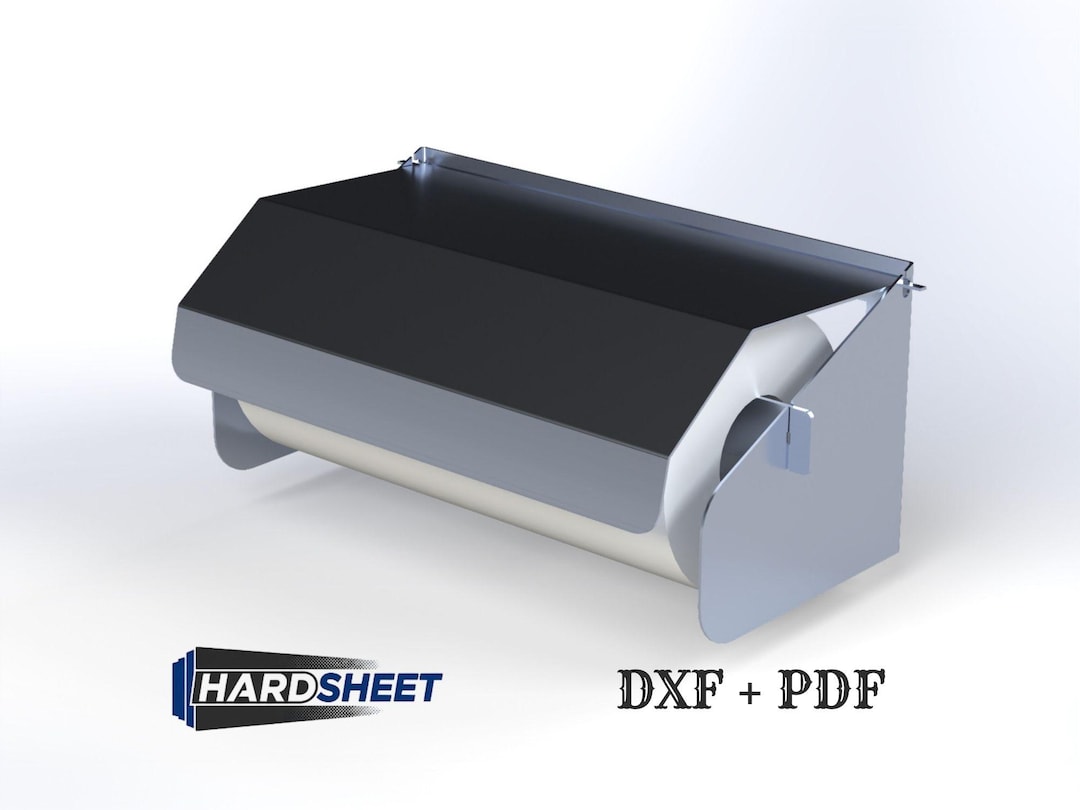 Paper Towel Holder DXF File – CNC Laser Cut Kitchen & Workshop Metal ...