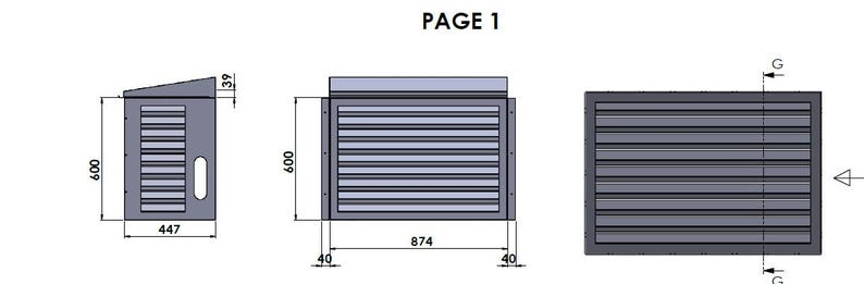 AC Cover 9000 BTU | Outdoor Metal Air Conditioner Enclosure | Cnc Laser ...