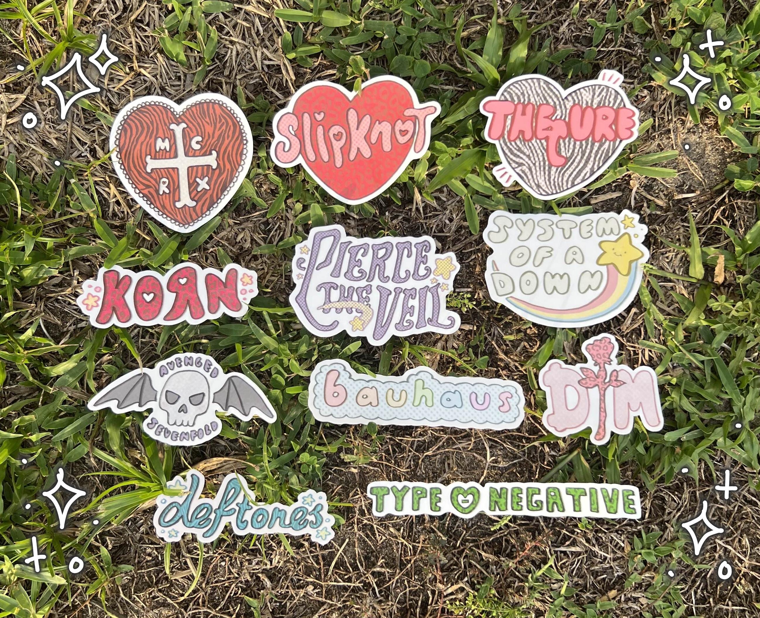 Cute Band Logo Stickers - Etsy