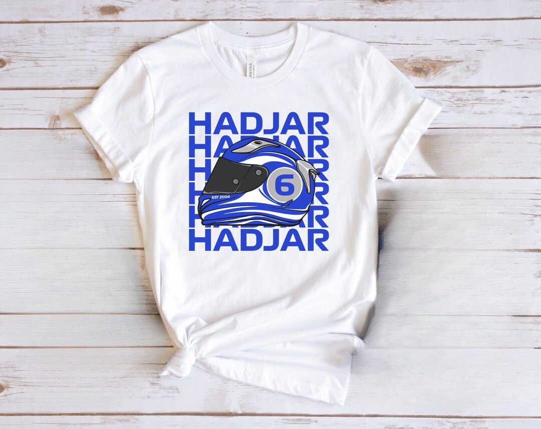 Isack Hadjar Racing Car T-shirt Motor Sport Fan Shirt Hadjar Racing ...