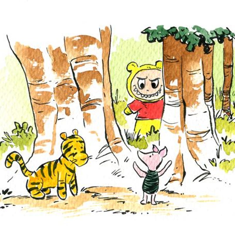 Labubu Winnie the Pooh - Etsy