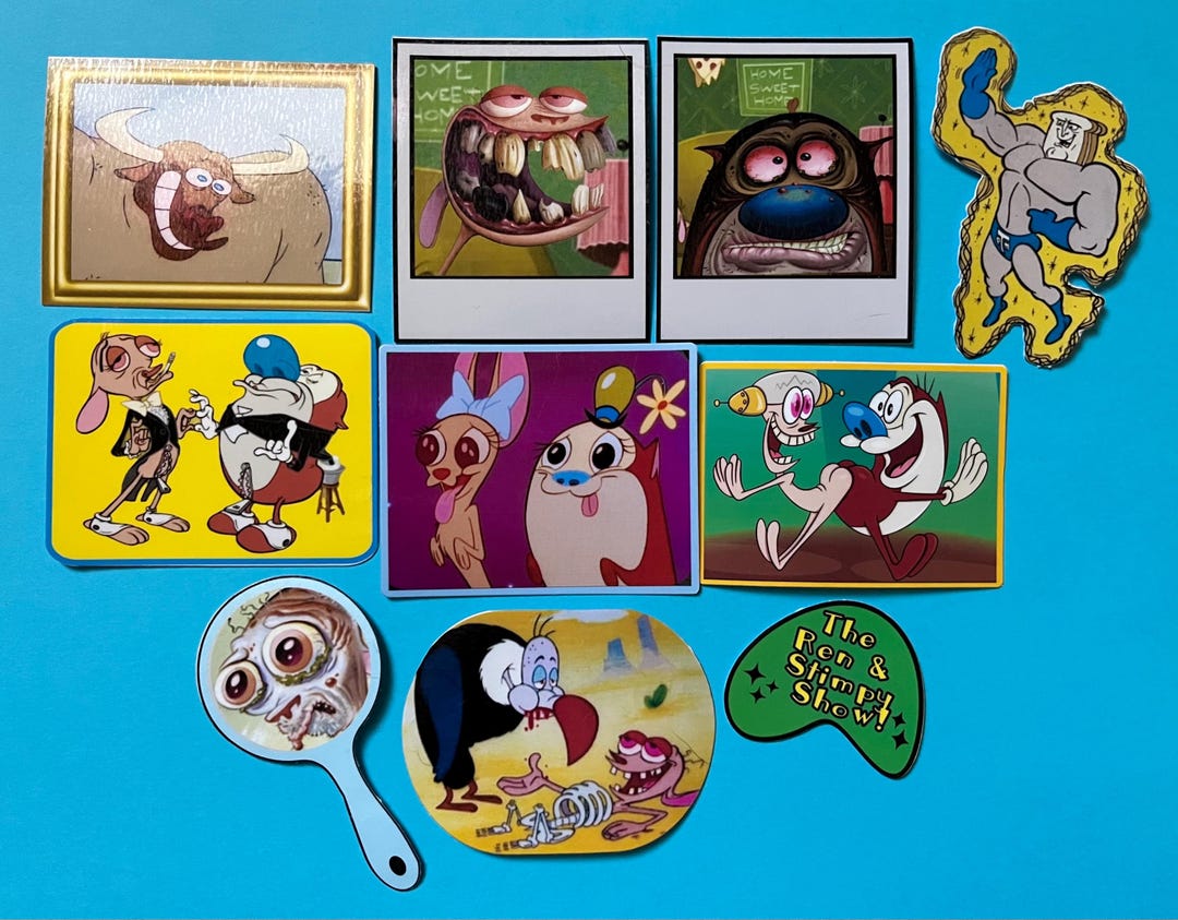 Ren & Stimpy Sticker Set! - Etsy