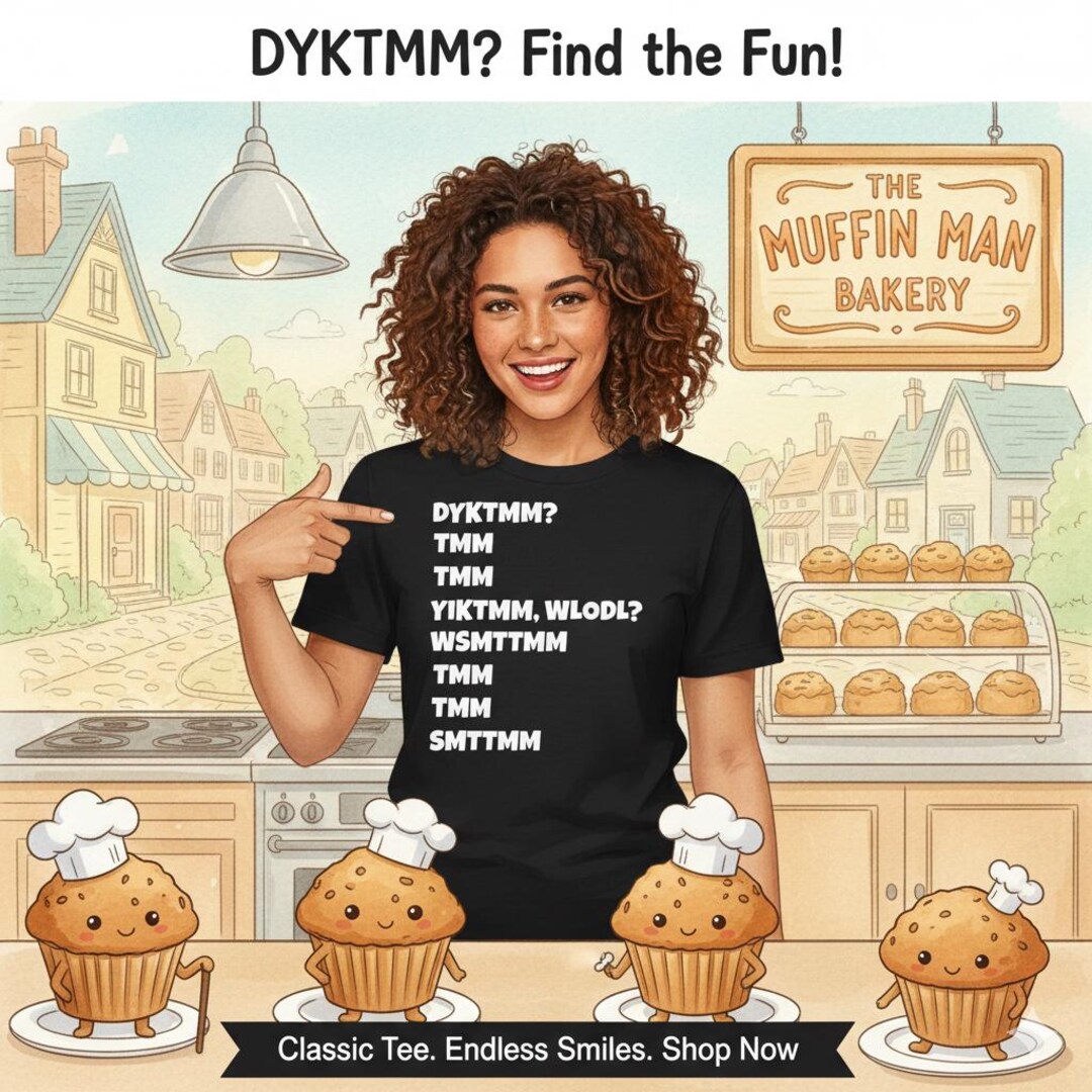 Do You Know the Muffin Man? DYKTMM? Funny Nostalgic Quote Unisex ...