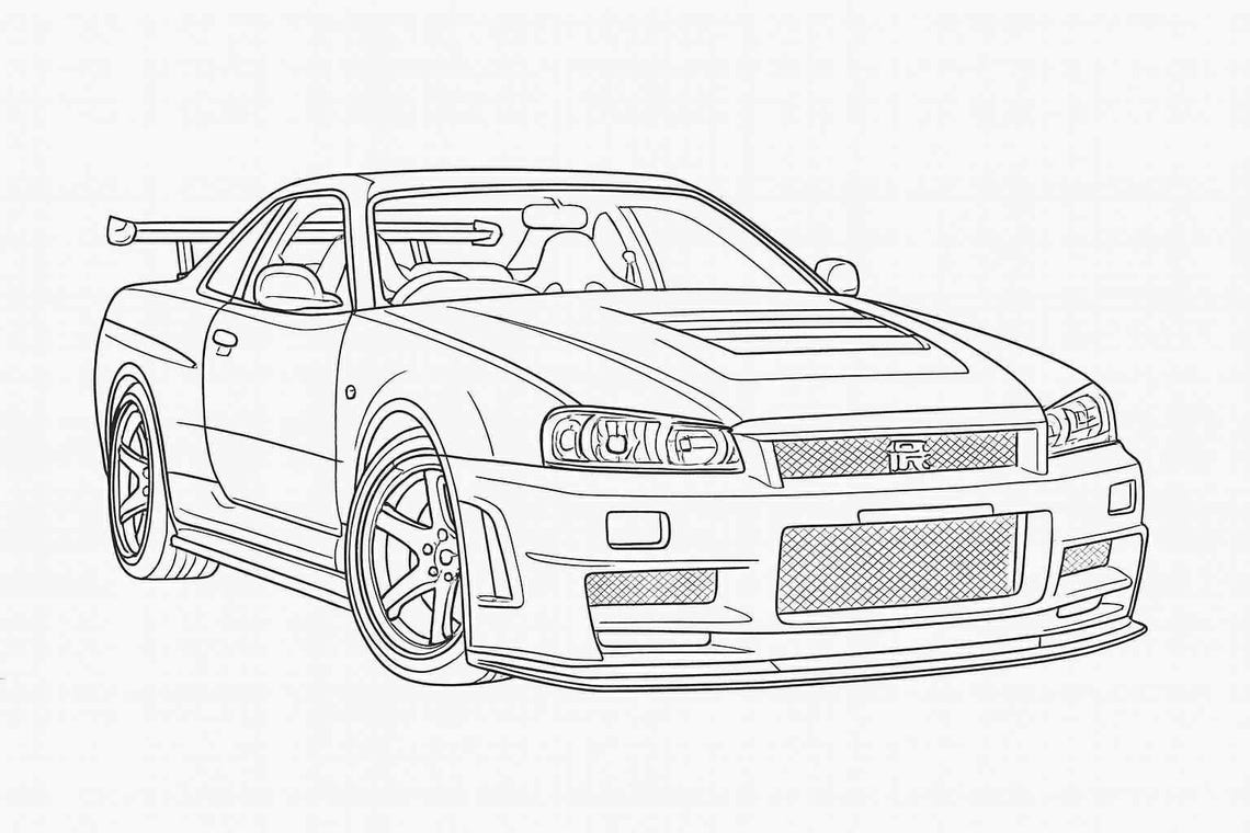 Nissan GTR Veilside Svg Dxf Pdf Digital Download Jdm - Etsy
