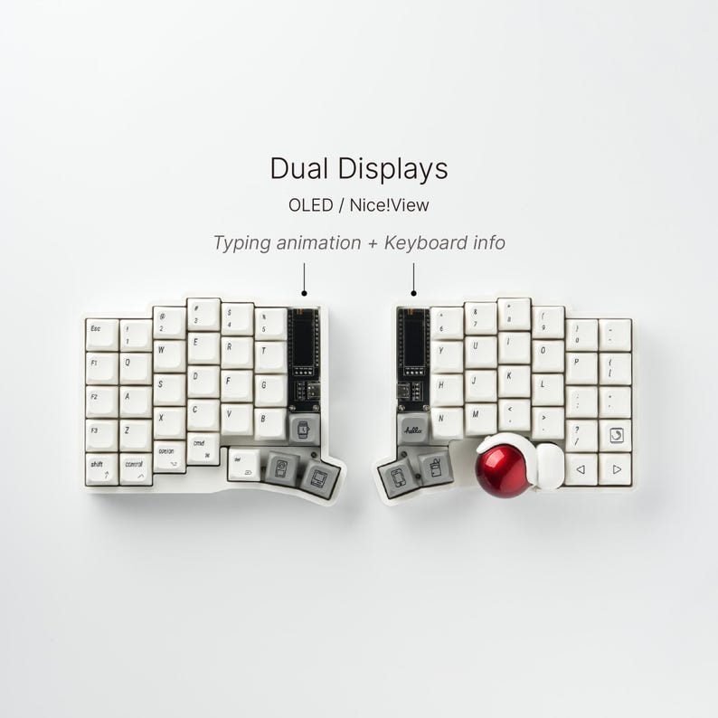 Custom Keyball 61 Wireless Split Keyboard: Fully Built and Ready to Use ...