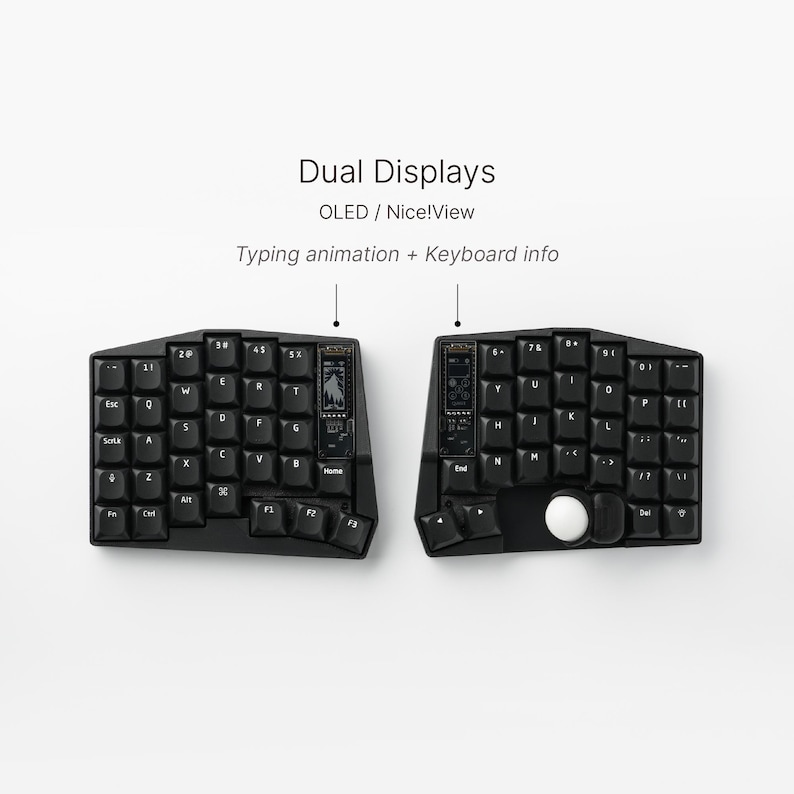 Custom Keyball 61 Wireless Split Keyboard: Fully Built and Ready to Use ...